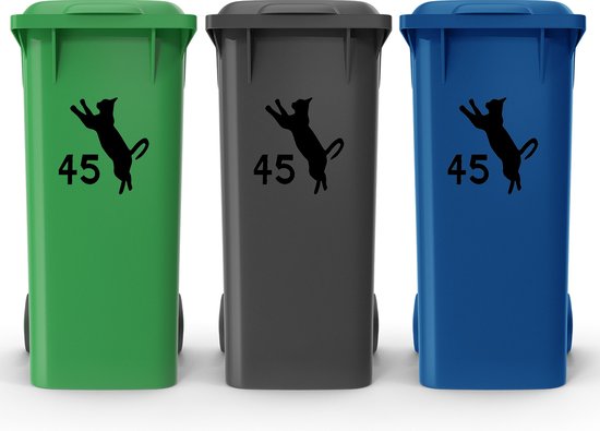 Container Stickers - Voordeelset 4 stuks - 15x20 cm - Container / Kliko ...