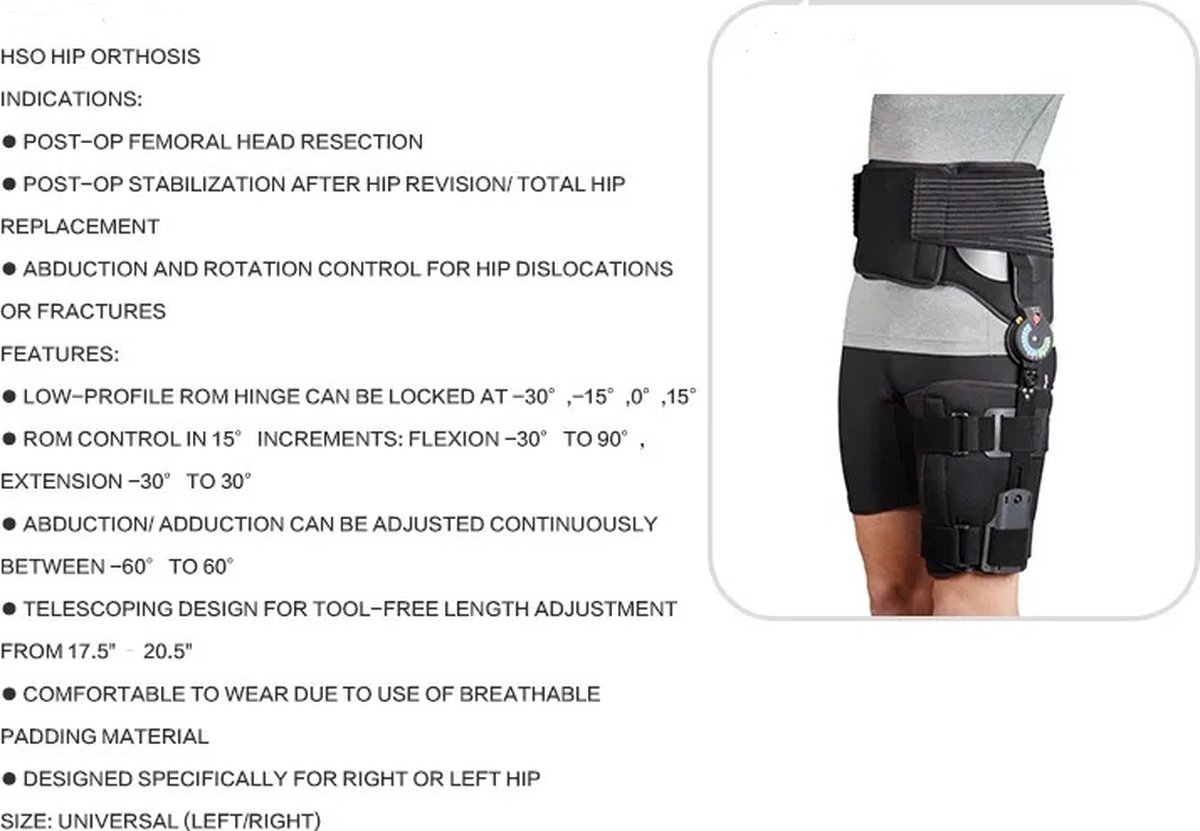 Hip brace, hip steun, braces, lies brace, hip support, heup brace, heup ...