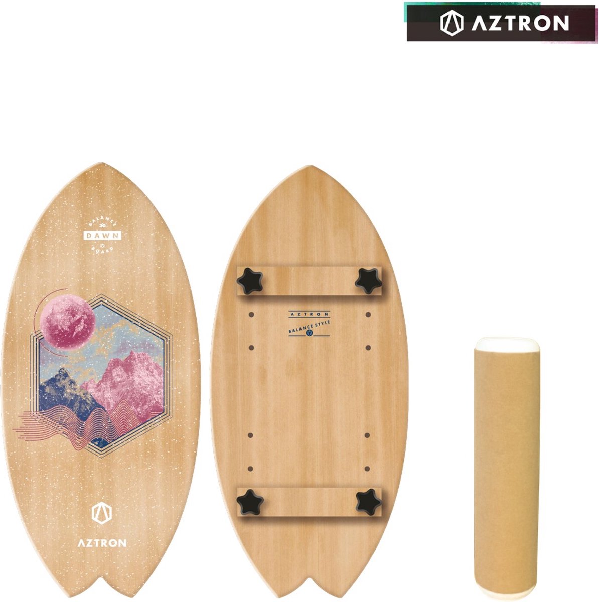 Aztron - Balance board - Dawn 30 - Shortboard - Fish-tail | bol.com