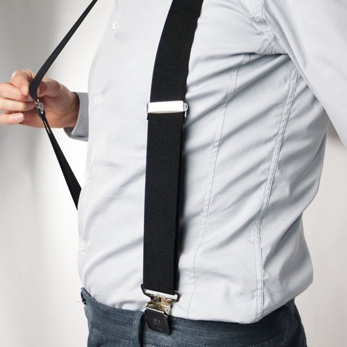 Bretels zwart- bretels heren volwassenen - bretellen voor mannen - 3 ...