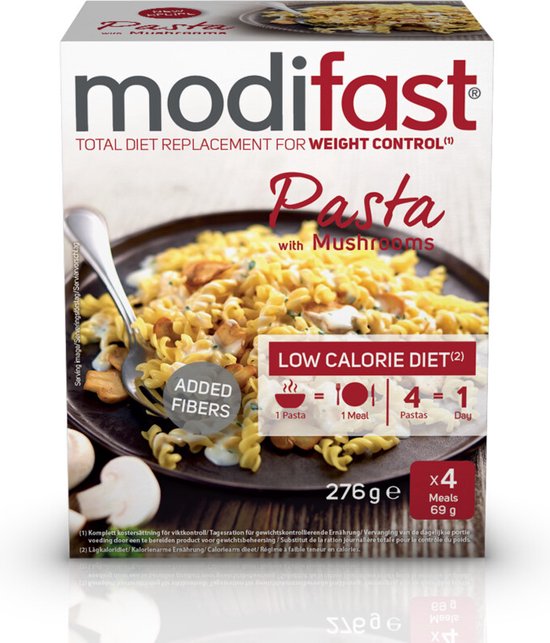 3x Modifast Weight Control Pasta Mushrooms 4 x 62 gr | bol