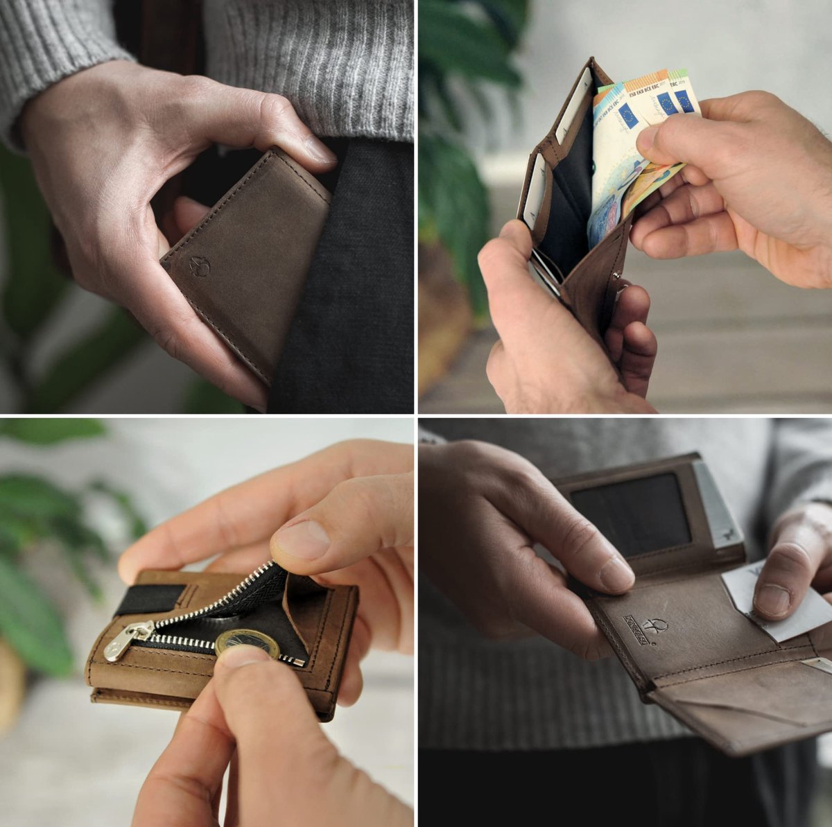 Donbolso® Portemonnee 2 - Slanke Muntportemonnee met RFID - tot 12 ...