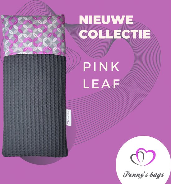 Pittenzak Midi Penny's bags - Tarwe - Pink Leaf - Pittenkussen ...
