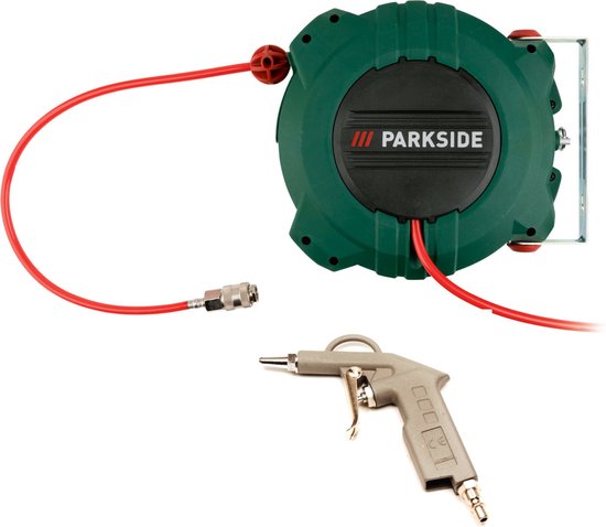 PARKSIDE Perslucht Slanghaspel 10 Meter - 10 Bar - Inclusief ...
