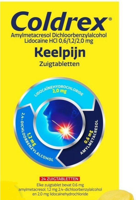 Coldrex Keelpijn 24 zuigtabletten | bol.com