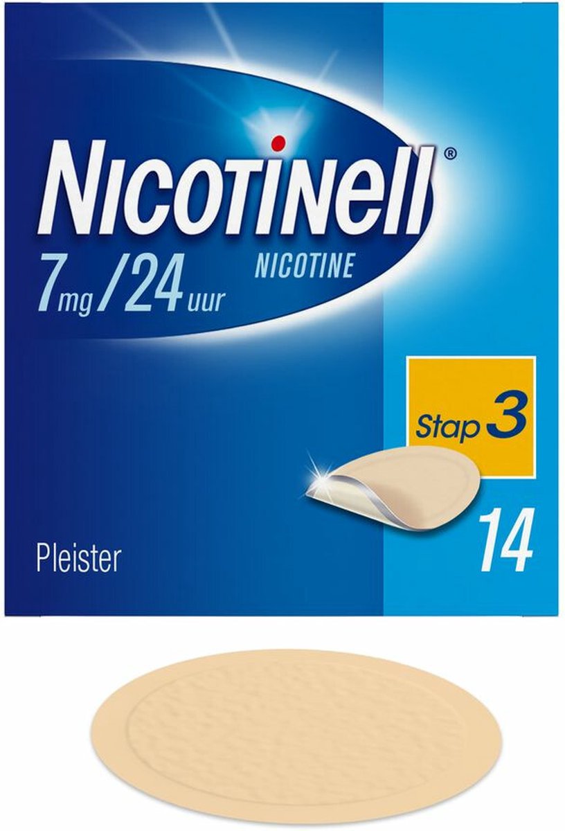 Nicotinell Nicotinepleisters 7mg 14 stuks | bol.com