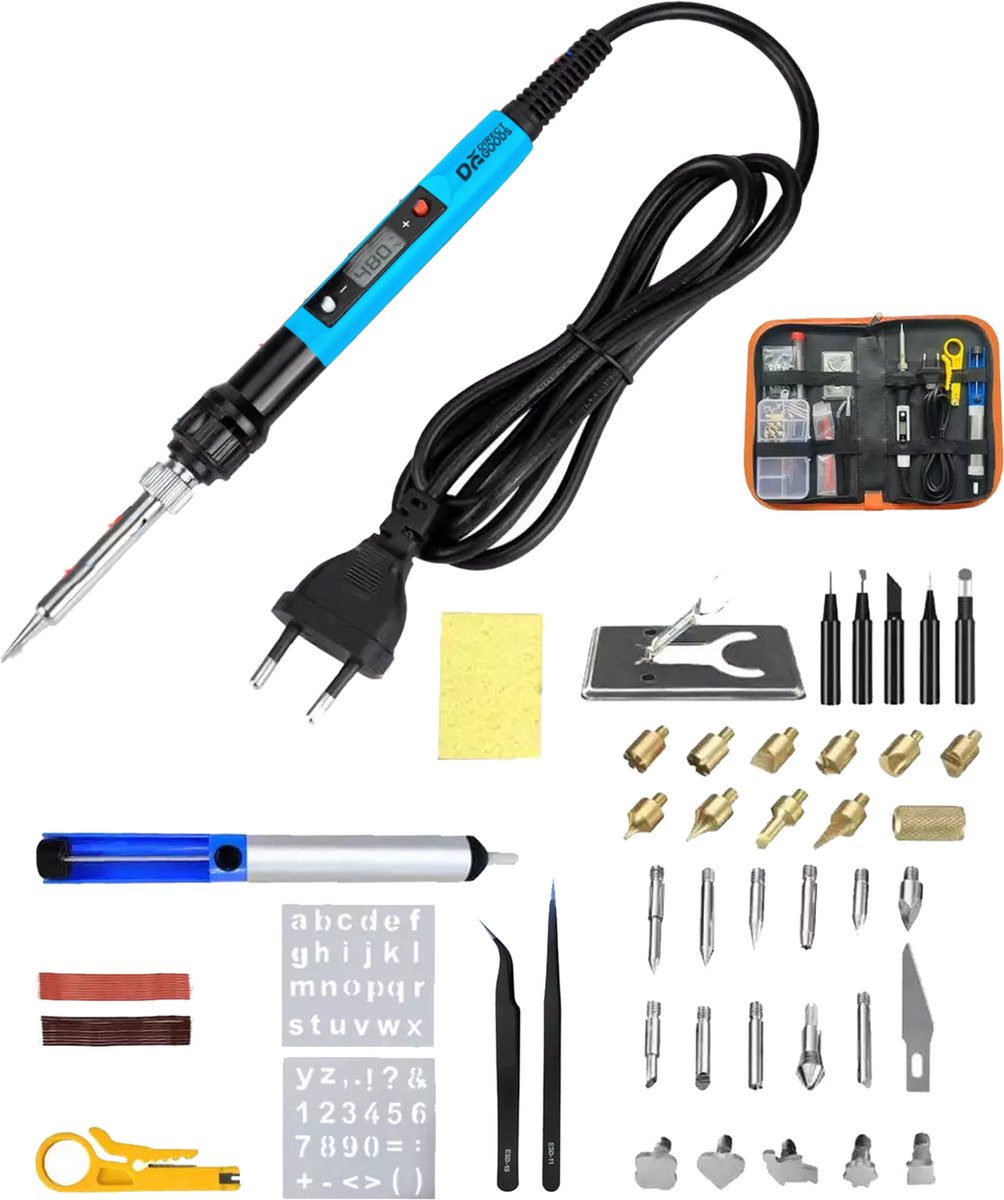 Houtbrander Set - LCD Scherm – Pyrografie Set – Pyrografie houtbrander ...