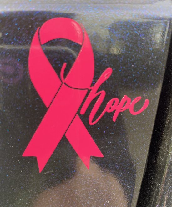 pink ribbon sticker autosticker steun sticker kracht pink roze | bol
