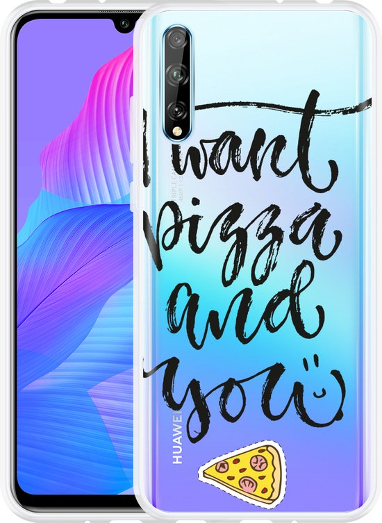 Huawei P Smart S Hoesje I Want pizza Designed by Cazy | bol
