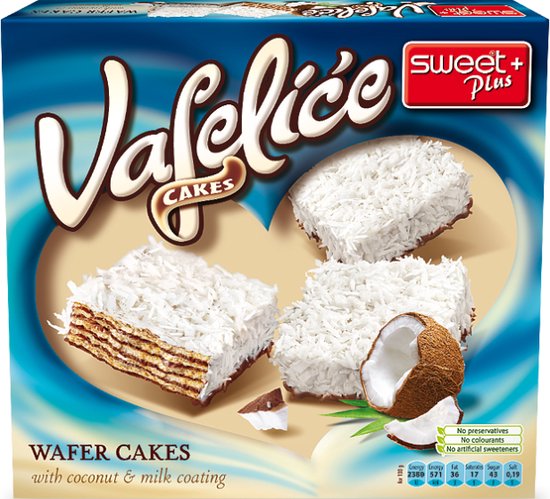 Vafelice Wafer Cakes Coconut & Milk Coating 170g | bol.com