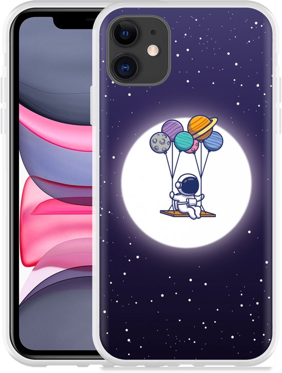 Apple iPhone 11 Hoesje Ruimte Schommel - Designed by Cazy | bol.com