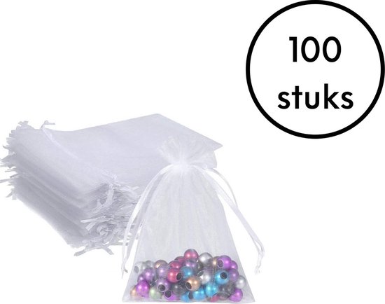 Organza Cadeauzakjes Uitdeelzakjes - Traktatie zakjes - 7x9CM - Zakjes ...