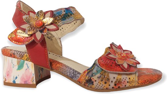 Laura Vita Sandaal Hucbio 05 SL151237-5C Grenat Rood Multi | bol.com