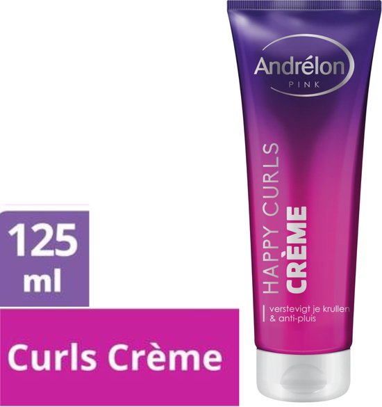 Andrélon Pink Happy Curls - 125 ml - Verstevigt Jouw Krullen - Anti ...