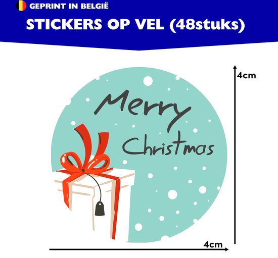 Stickers Kerstmis Nieuwjaar | Christmas New Year | Feeststicker | per ...