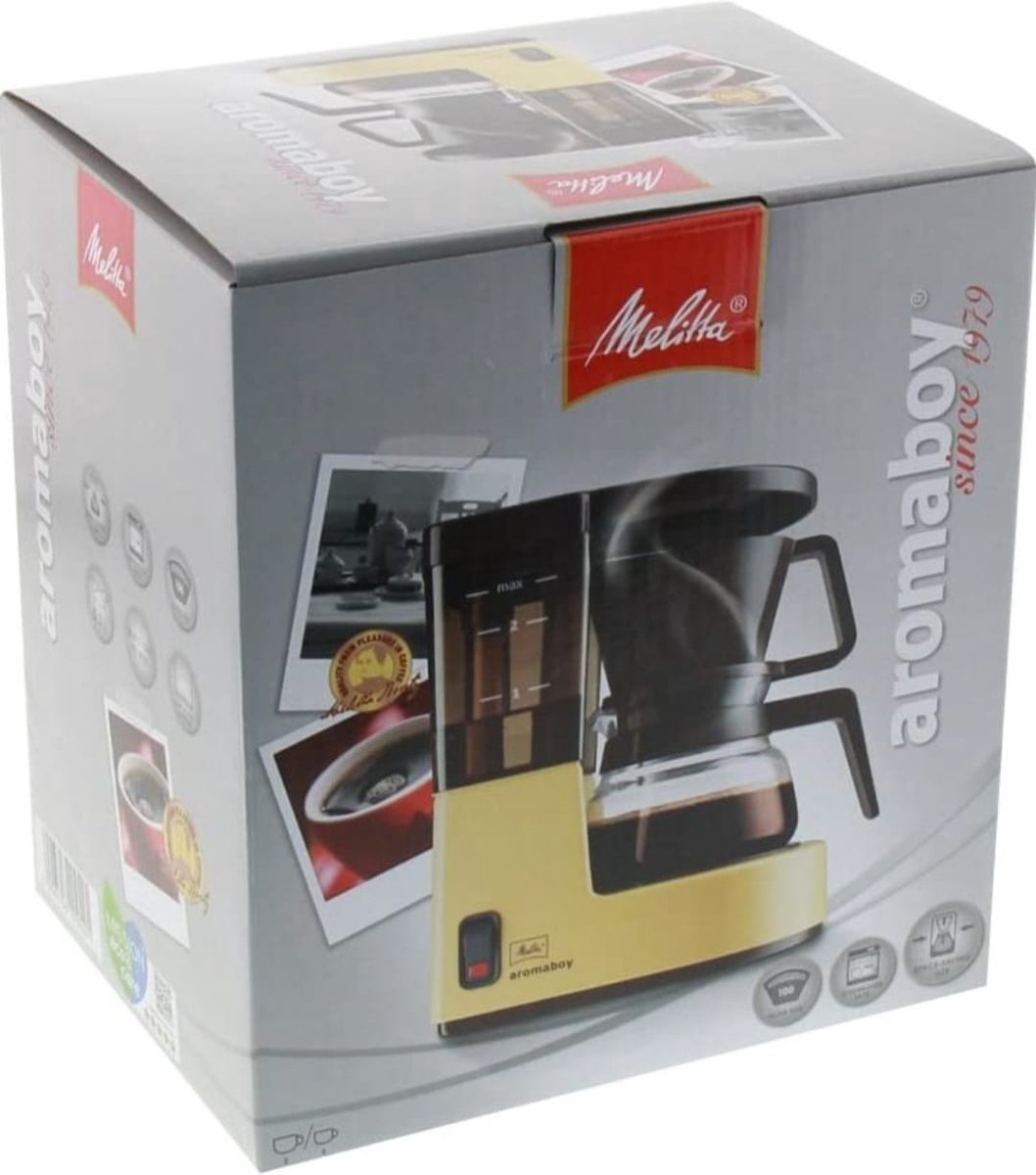 Melitta Aromaboy - Filter-koffiezetapparaat - Geel | bol.com