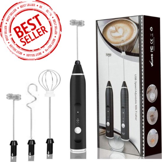 Melkopschuimer Electrisch - Hand Mixer - Opschuimen - RVS Houder ...