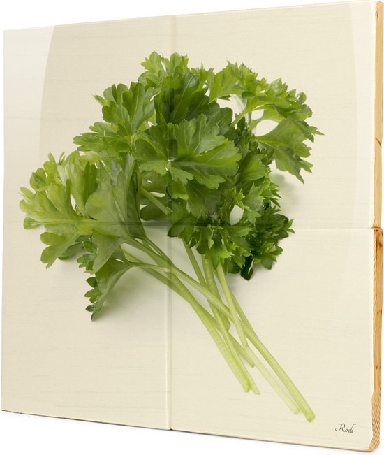 Platte peterselie - 2x2 Steigerhout Tegeltableau | bol.com