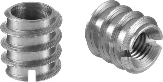 (3 STUKS) M10X18 INSCHROEFMOER (RAMPAMOER) HOUTMOER (RVS-A2) (AISI 304 ...