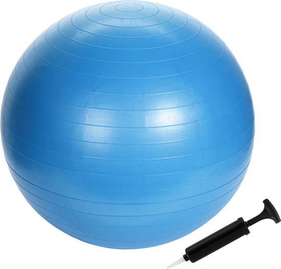 Yogabal - Licht Blauw - Inclusief Pomp - 55 cm - Gymbal | bol