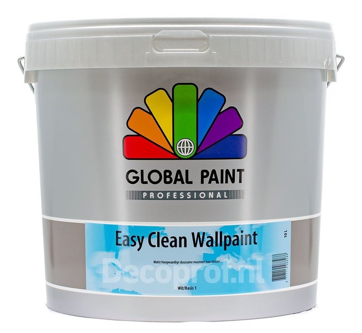 Global Paint Easy Clean Wallpaint | 5 L | Wit | Duurzame Muurverf ...