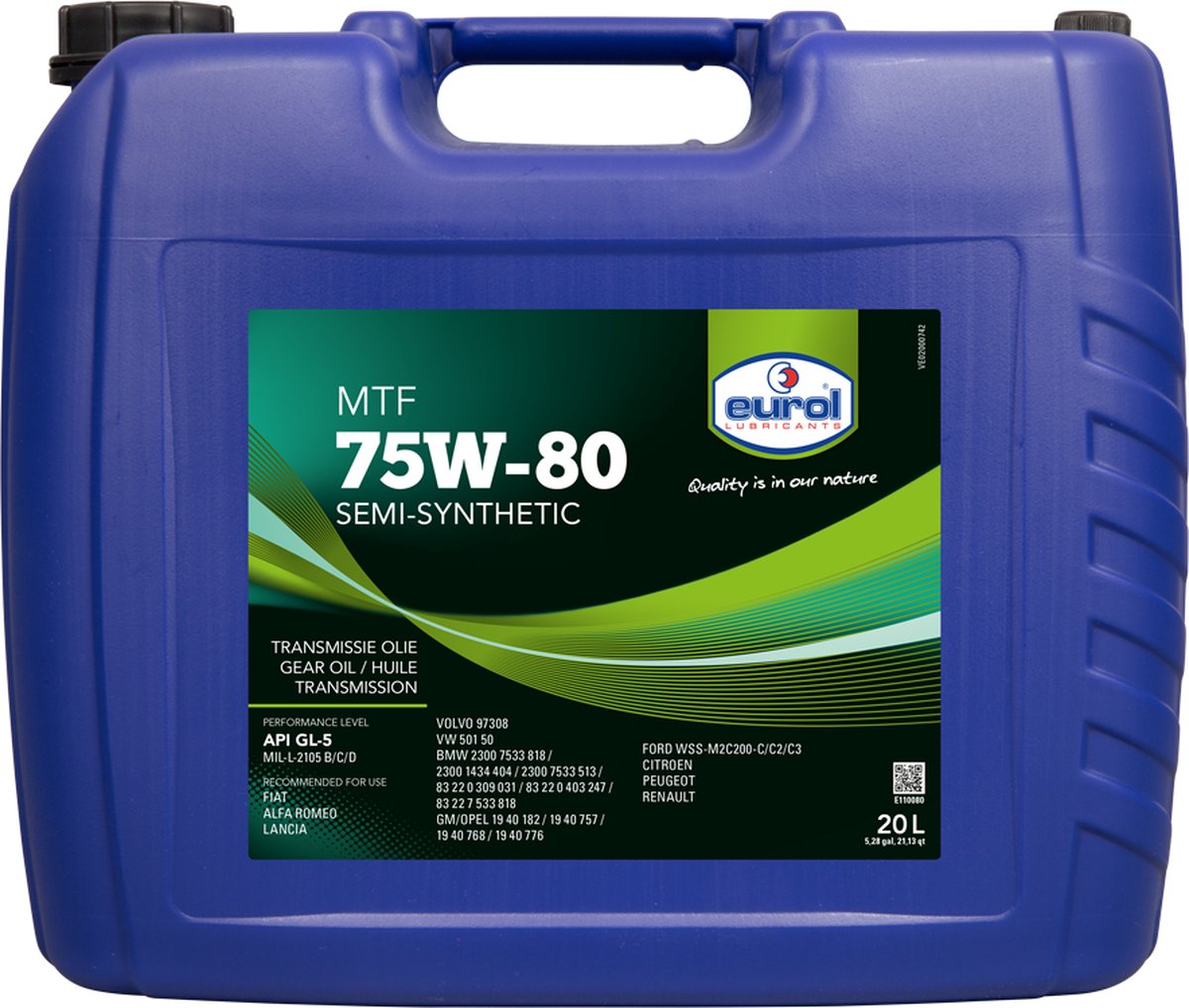 Eurol MTF 75W-80 GL5 - 1L | bol.com