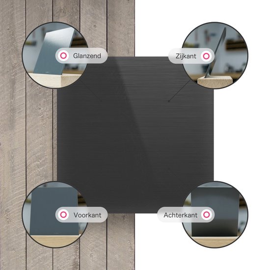 Hard PVC plaat 6 mm dik - 100 x 70 cm - Donkergrijs | bol