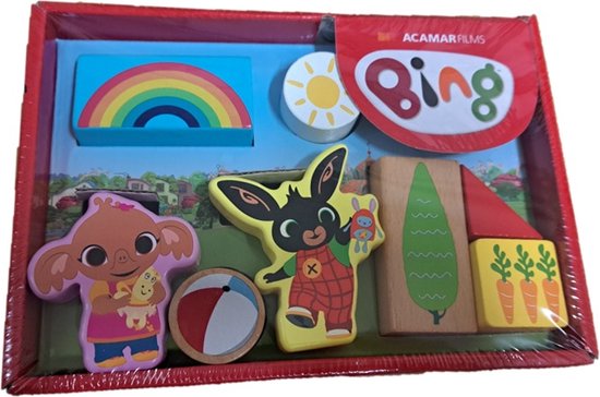 Bing - 8 houten blokken - Vanaf 2 jaar | bol