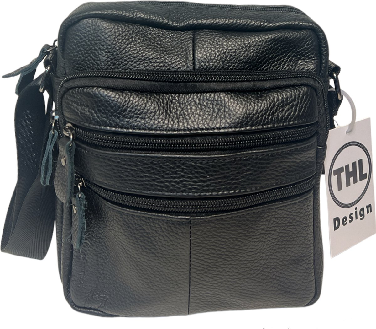 THL Design - Leren Schoudertas Heren / Dames - Mannen tas - Crossbody ...
