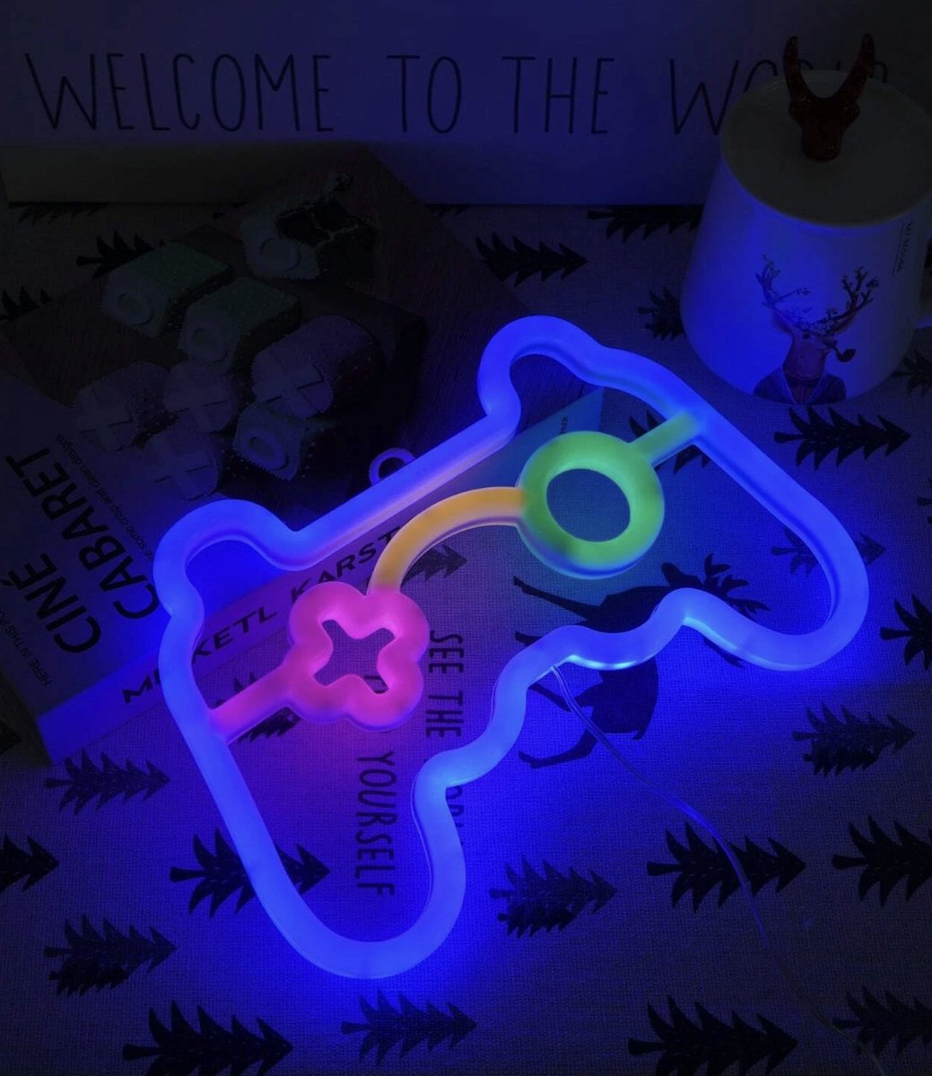 Neon verlichting game controller - Game -Neon wandlamp - Neon ligt ...