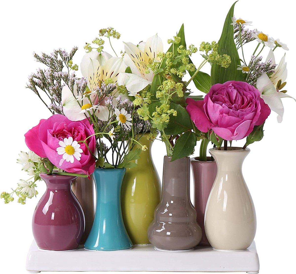 Jinfa Vases en céramique modernes pour l'intérieur | Multicolore | 18 x ...