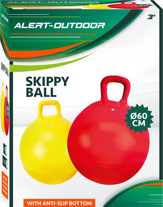 SKIPPY BAL 60 CM 2 ASSORTI ALERT | bol
