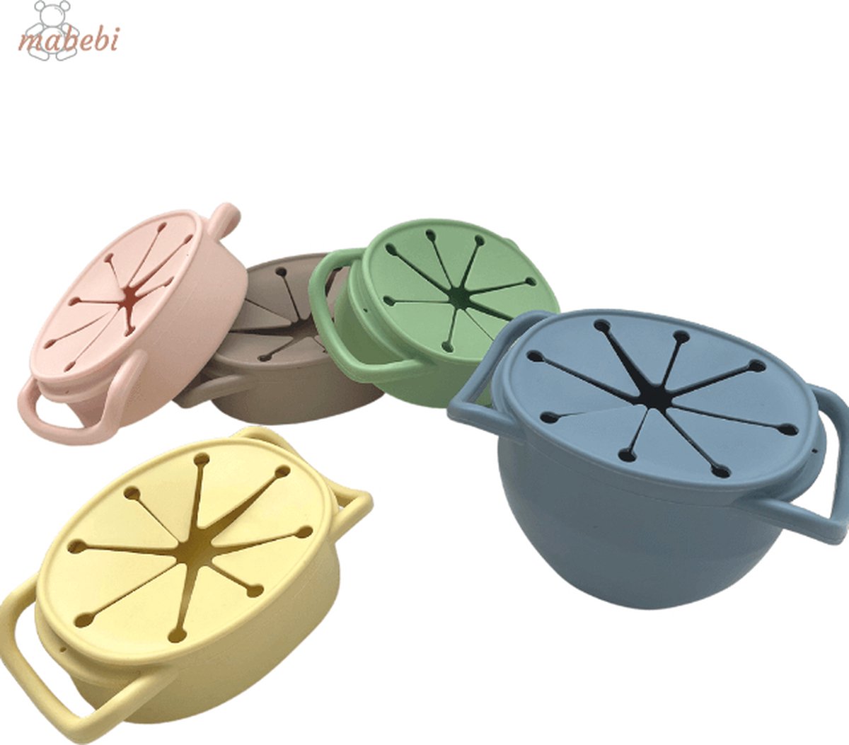 Mabebi MBB-EGEEL - Snackkom voor kinderen - Baby eetbord - Snoepkom ...