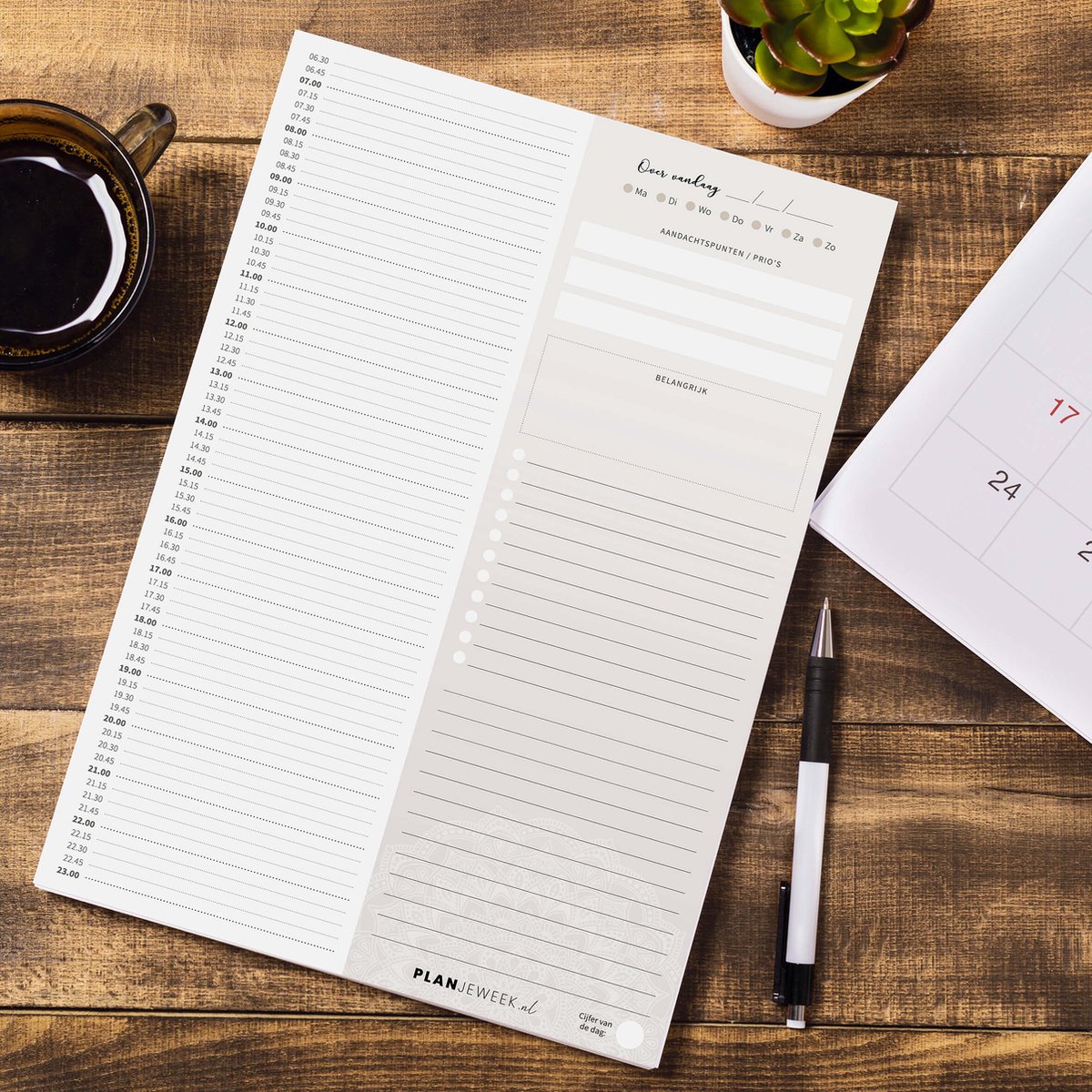 Planjeweek.nl | Dagplanner als A4 scheurblok/notitieblok - dagplanning ...