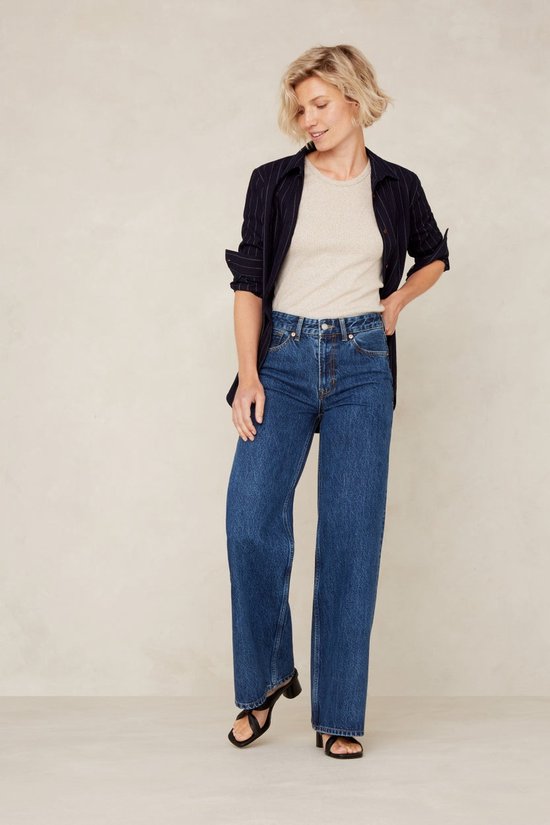 Kings Of Indigo - Jane | Stanley Easy Mid - Jeans - Donker Blauw - W25 ...