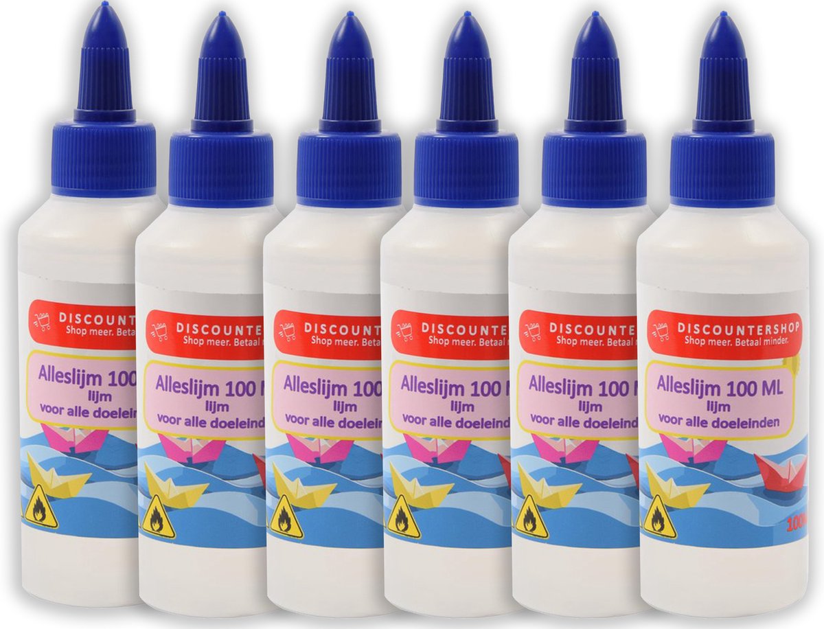 Hobbylijm universeel Alleslijm 100ML per tube - 6 stuks lijm voor ...