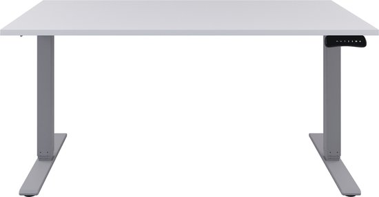 Zit sta Bureau - Verstelbaar bureau 180 x 80 cm Wit bureaublad ...
