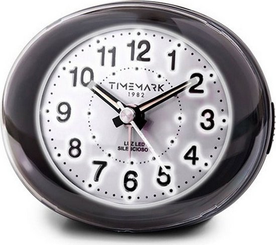 Analoge alarmklok Timemark Zwart (9 x 9 x 5,5 cm) | bol.com