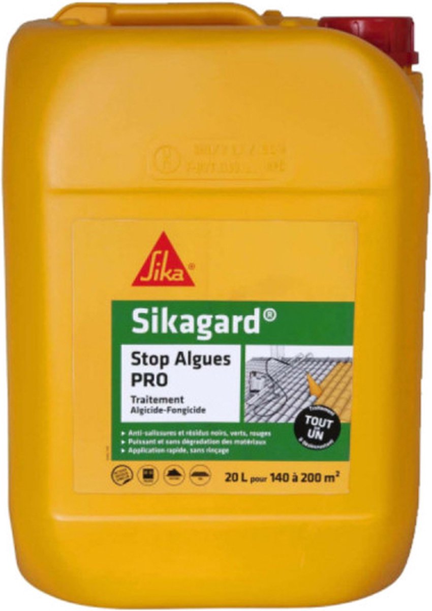 SIKA Behandelings- en beschermingspakket - Sikagard Stop Algues Pro 20L ...