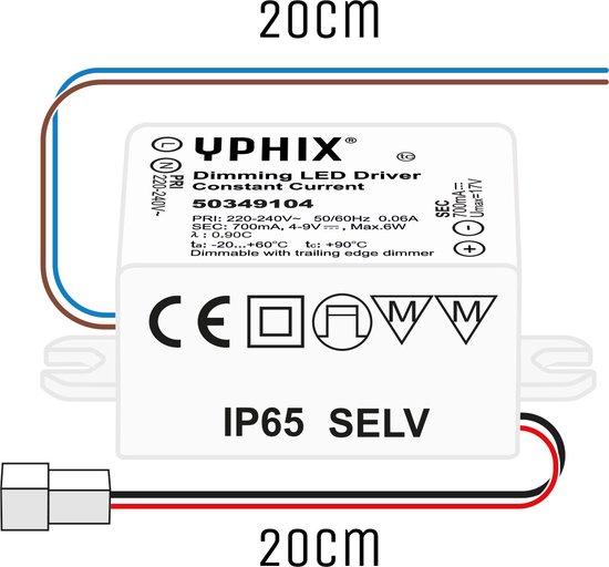 LED Driver 700mA Max. 6W 4-9V dimbaar | bol