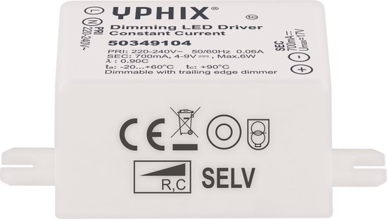LED Driver 700mA Max. 6W 4-9V dimbaar | bol