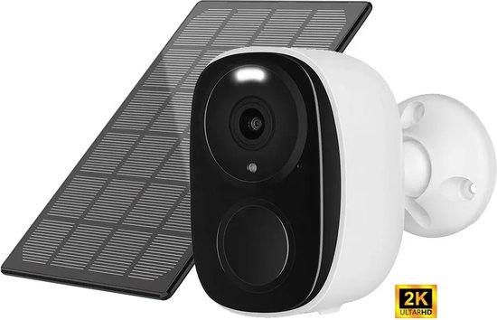 Beveilingscamera - Binnen/Buitencamera Met Zonnepaneel - Oplaadbaar via usb - Solar -... | bol