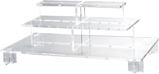 Rosseto Small Pagoda Display 68 x 36 cm - Hoogte 25 cm - Clear Acrylic ...