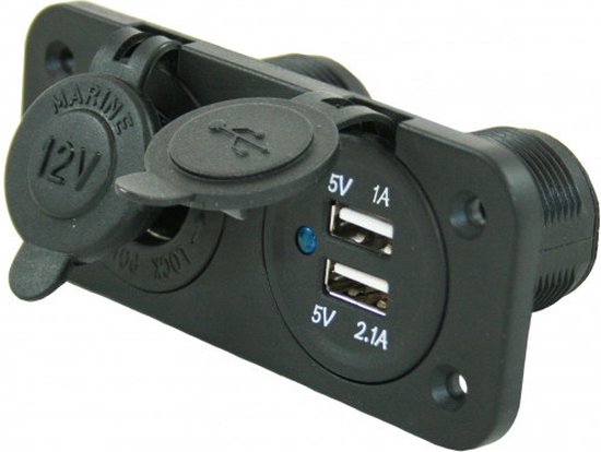 Base 12 Volt + 2 USB inbouw | bol