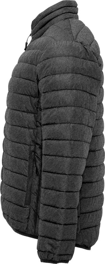 Gewatteerde jas met donsvulling Heather Zwart / melee model Finland ...