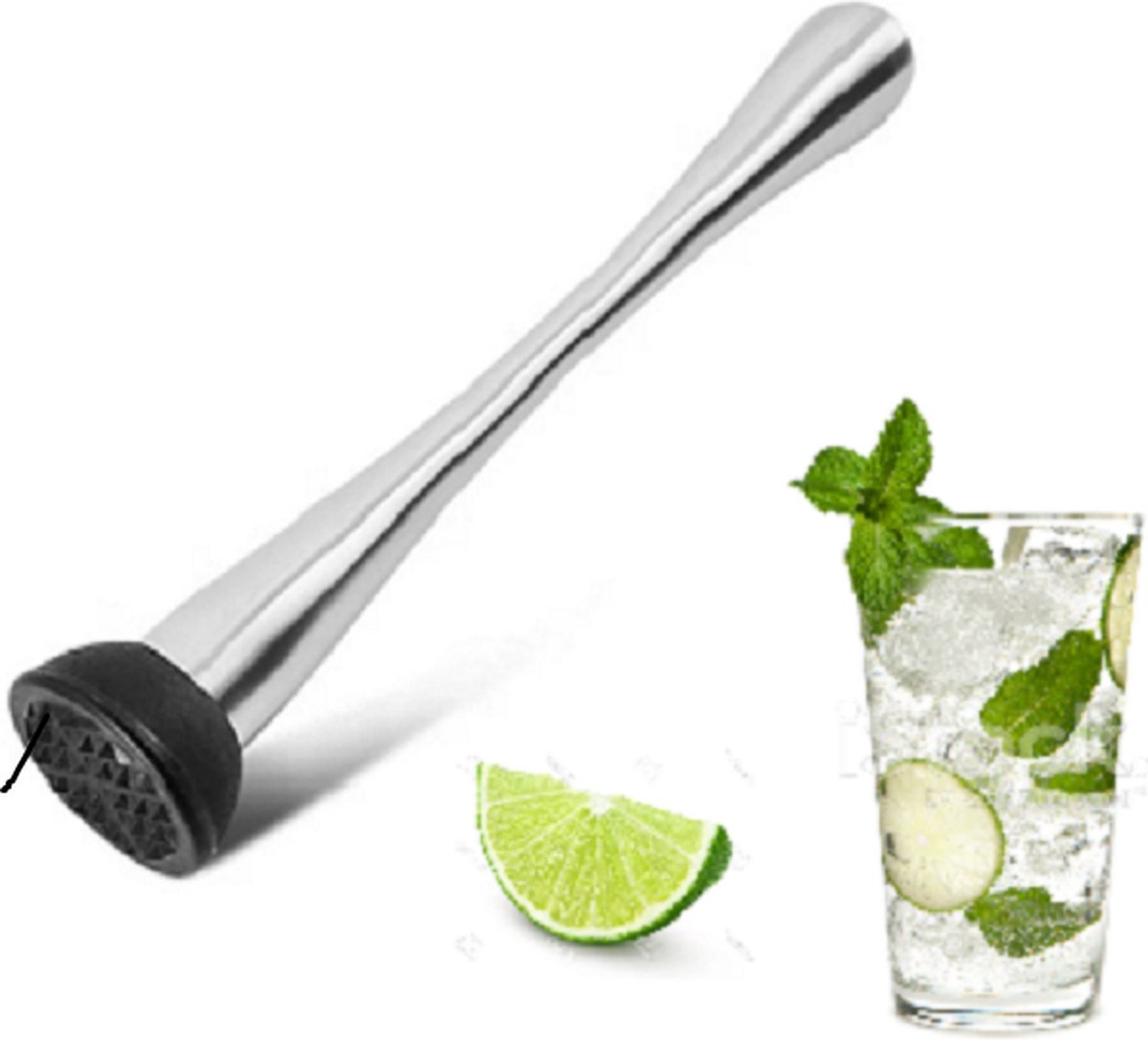 Cocktail Stamper - Muddler - Roestvrij Staal | bol.com