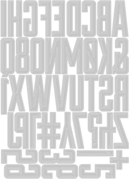 Sizzix Thinlits Die Set - 41PK Alphanumeric Emporium 666282 Tim Holtz (01-23) | bol.com