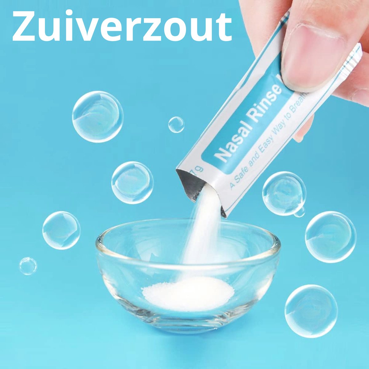 TONELIFE - Neus spoelzout - Nasal zout - Neusdouche - 120 zakjes | bol