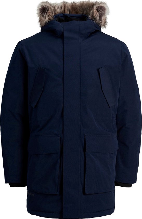 Jack & Jones - Heren Jas winter Meyland Hybrid Down Parka - Blauw ...