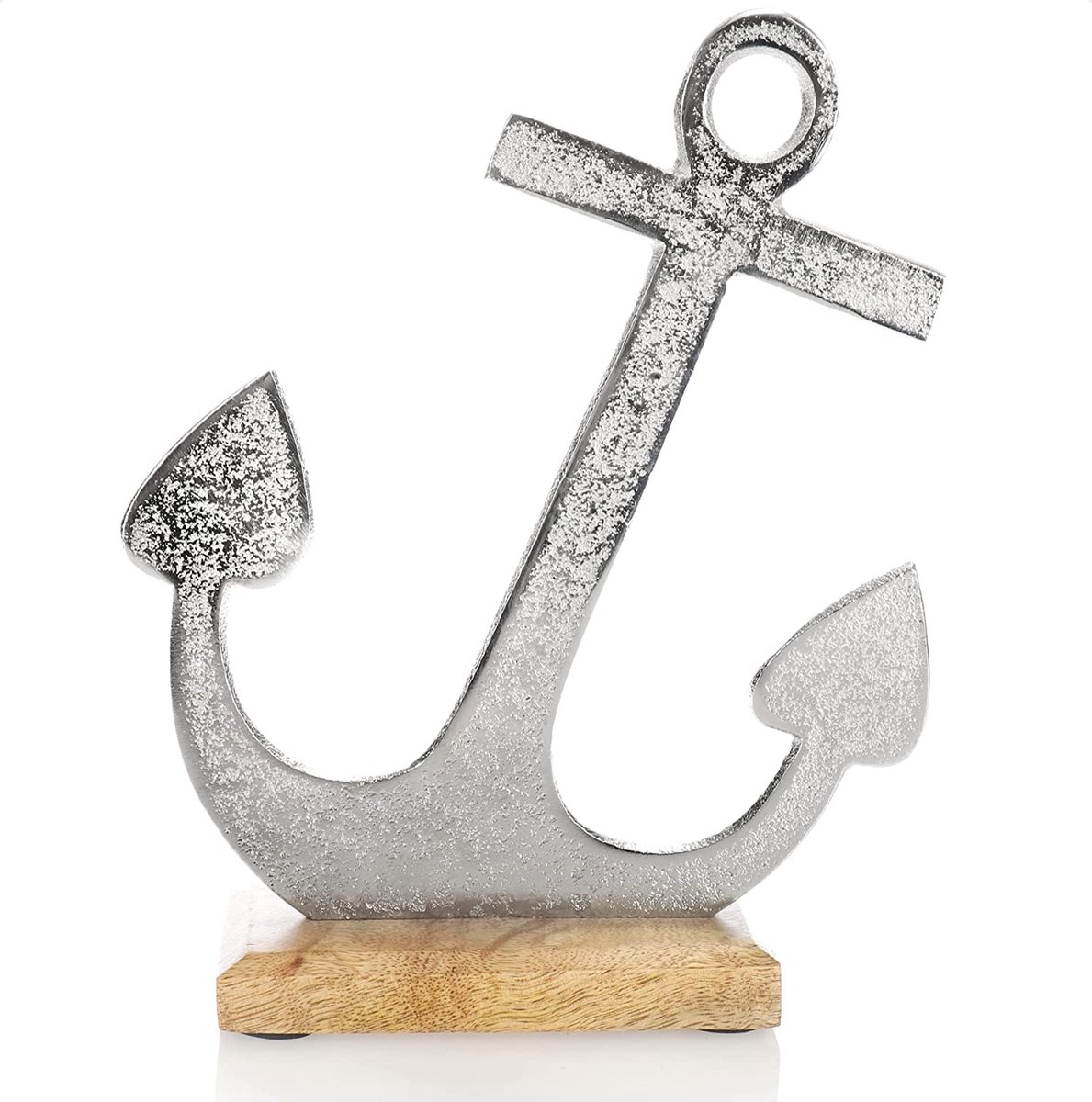 COM-FOUR® Premium Standanker - Decoratief metalen scheepsanker op ...